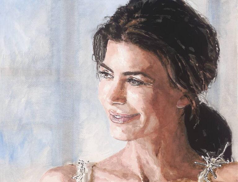 Juliana Awada painting - Fabian Perez Art