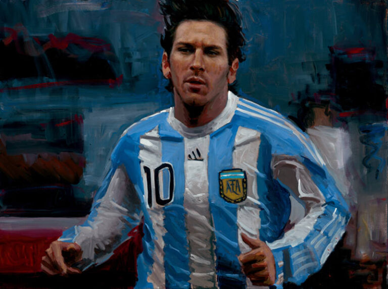 Lionel Messi painting - Fabian Perez Art