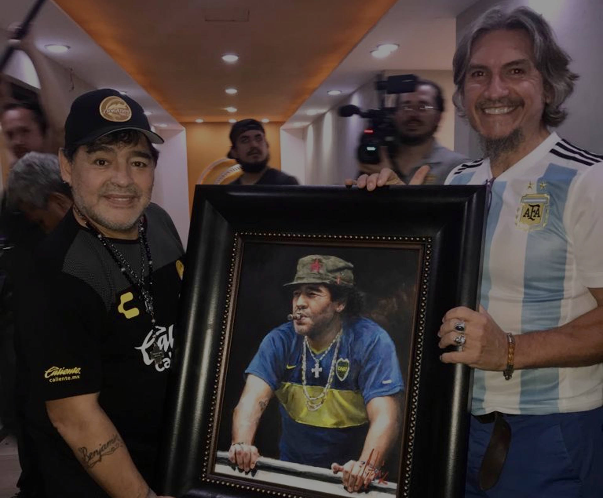 Diego Maradona Portrait By Fabian Perez Living Legends Collection