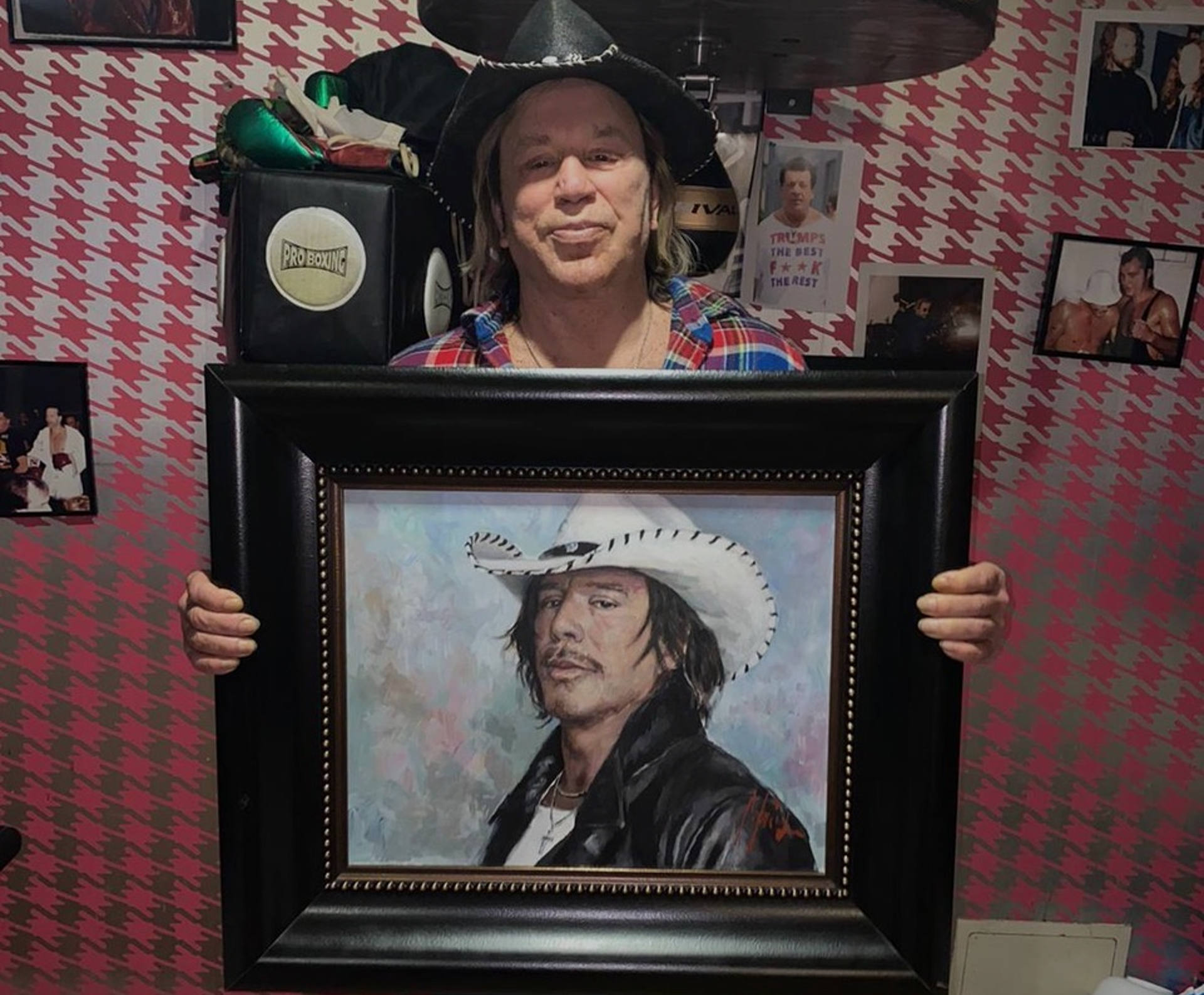 Mickey Rourke portrait by Fabian Perez | Living Legends Collection
