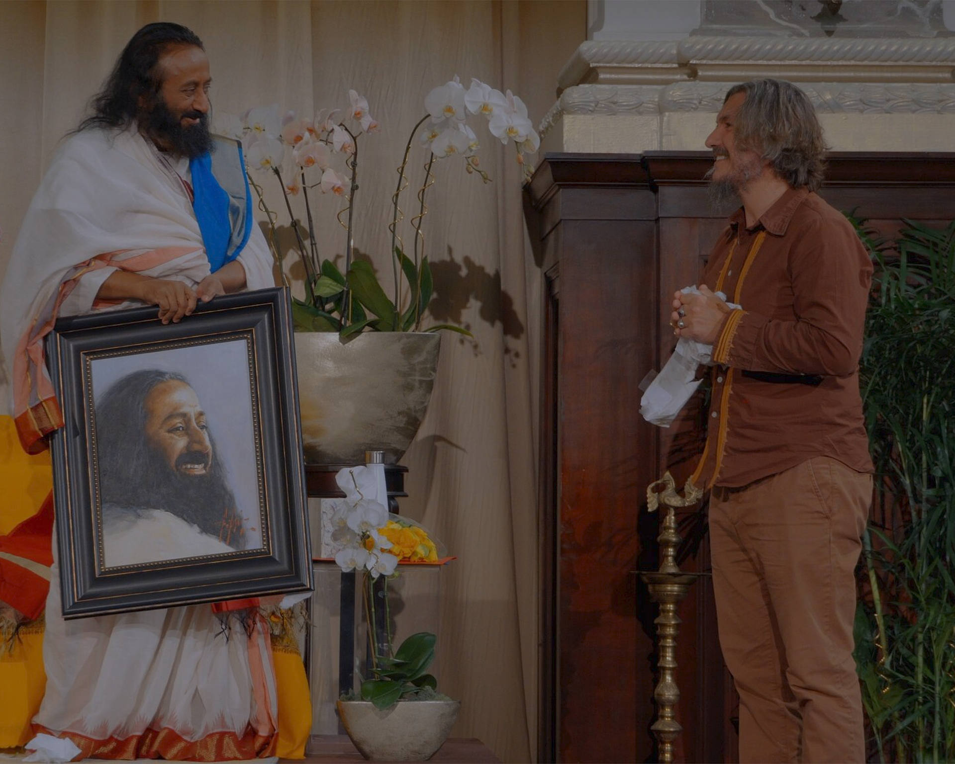 Sri Sri Ravi Shankar portrait by Fabian Perez | Living Legends Collection